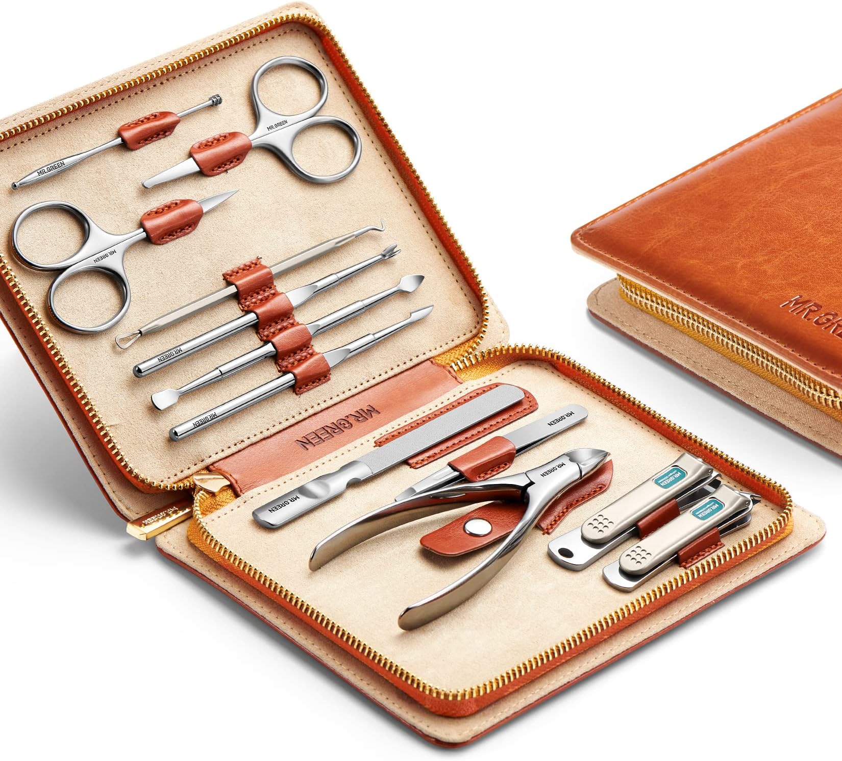 Amazon.com : MR.GREEN Upgraded Manicure Set, German Stainless Nail ...