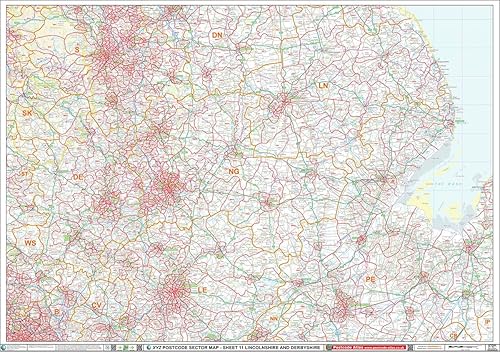 Amazon | Lincolnshire & Derbyshire (Postcode Sector Maps) | World