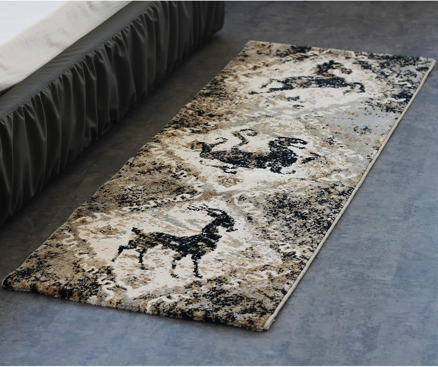 Amazon.com: GHHLOKO 2'7"x6' Animals Grey Plush Thick Runner Rugs ...