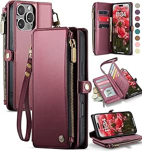 Amazon.com: Defencase Compatible with iPhone 16 Pro Case Wallet with RFID Blocking Card Holder ...