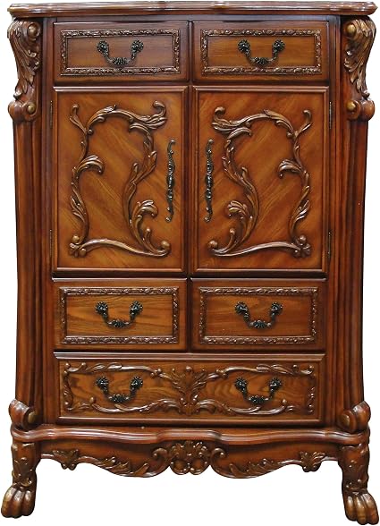 Amazon.com: Acme Dresden Chest - 12146 - Cherry Oak : Home & Kitchen