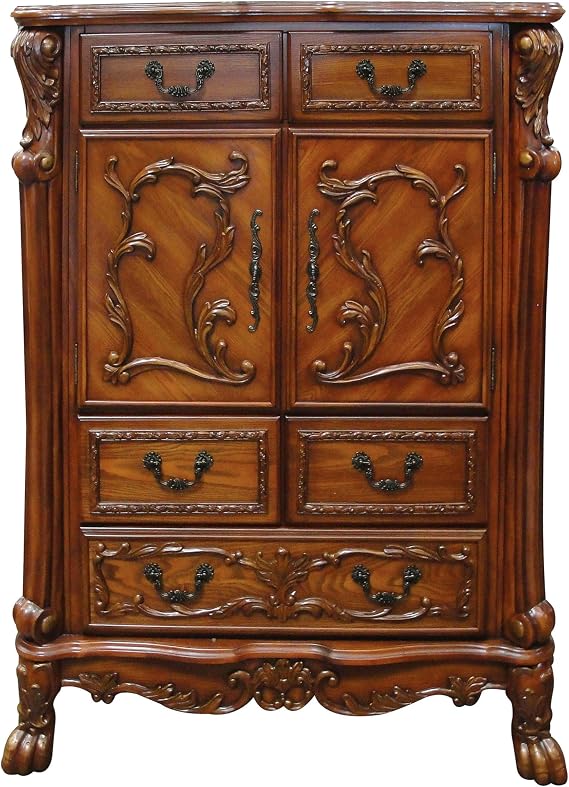 Amazon.com: Acme Dresden Chest - 12146 - Cherry Oak : Home & Kitchen