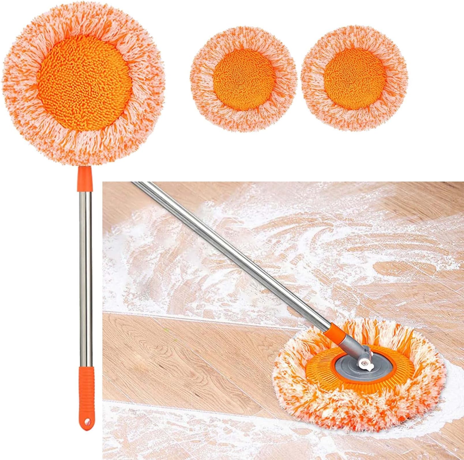 Amazon.com: 360° Rotatable Adjustable Cleaning Mop - 2024 New ...