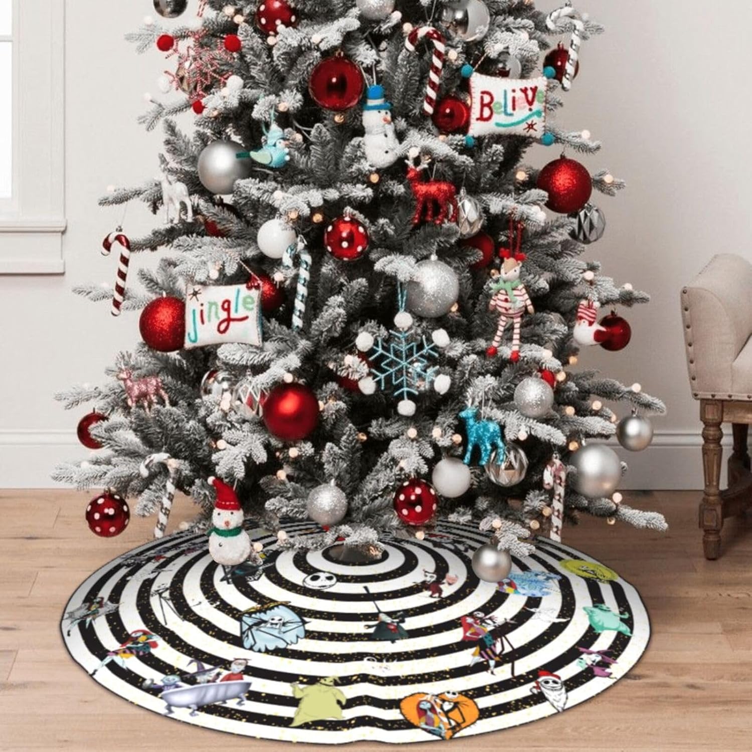 Amazon.com: Generic Christmas Halloween Tree Skirt, Merry Christmas ...