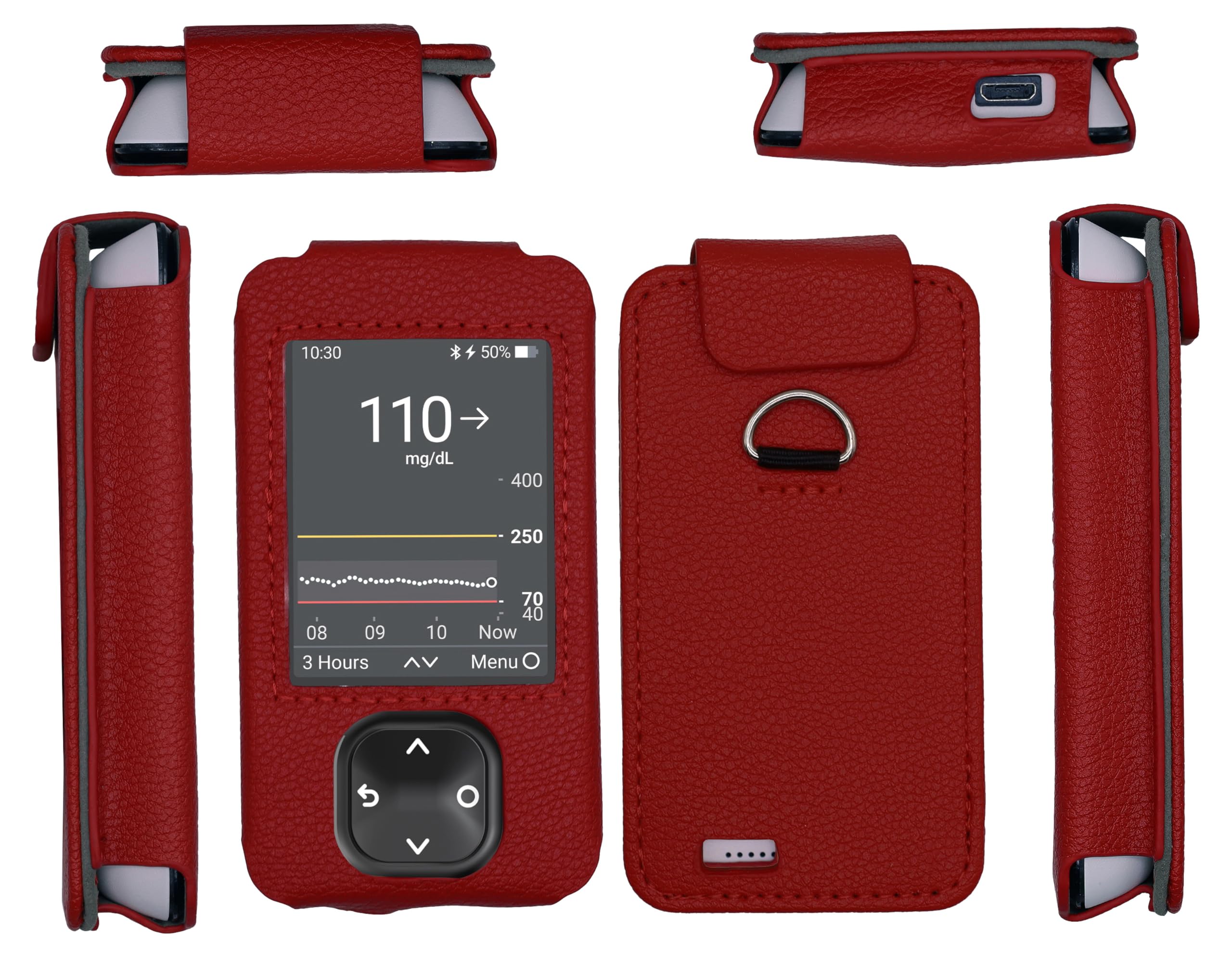 Amazon.com: SNK Dexcom G7 / G6 Receiver Fitted Leather Case W/Screen ...