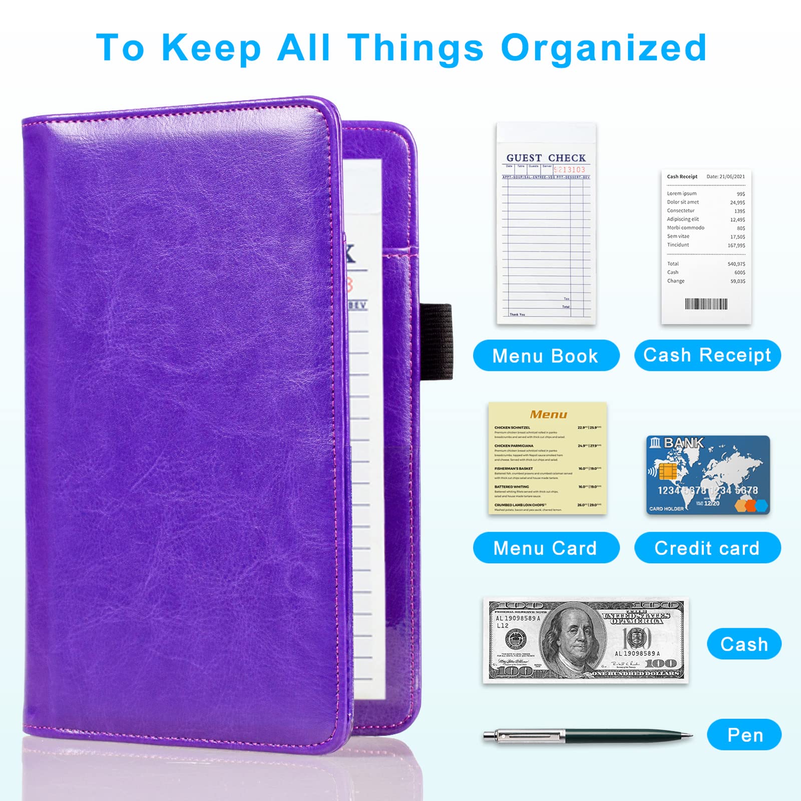 Snapklik.com : Server Books For Waitress, Guest Book Note Pad, Cute ...
