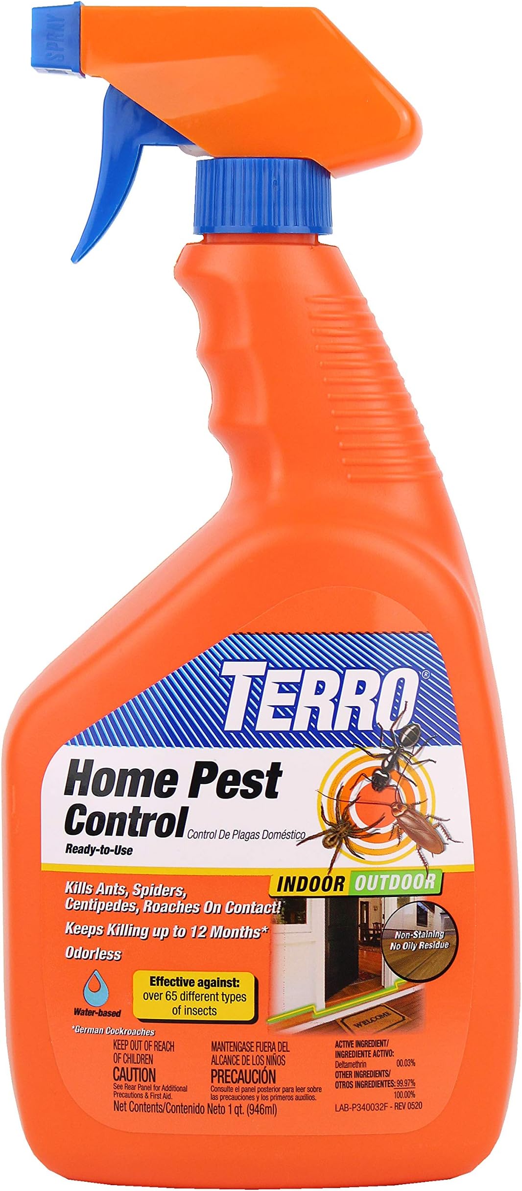 Amazon.com : Terro T3400-32 Home Pest Control – 32 oz, Orange For ...