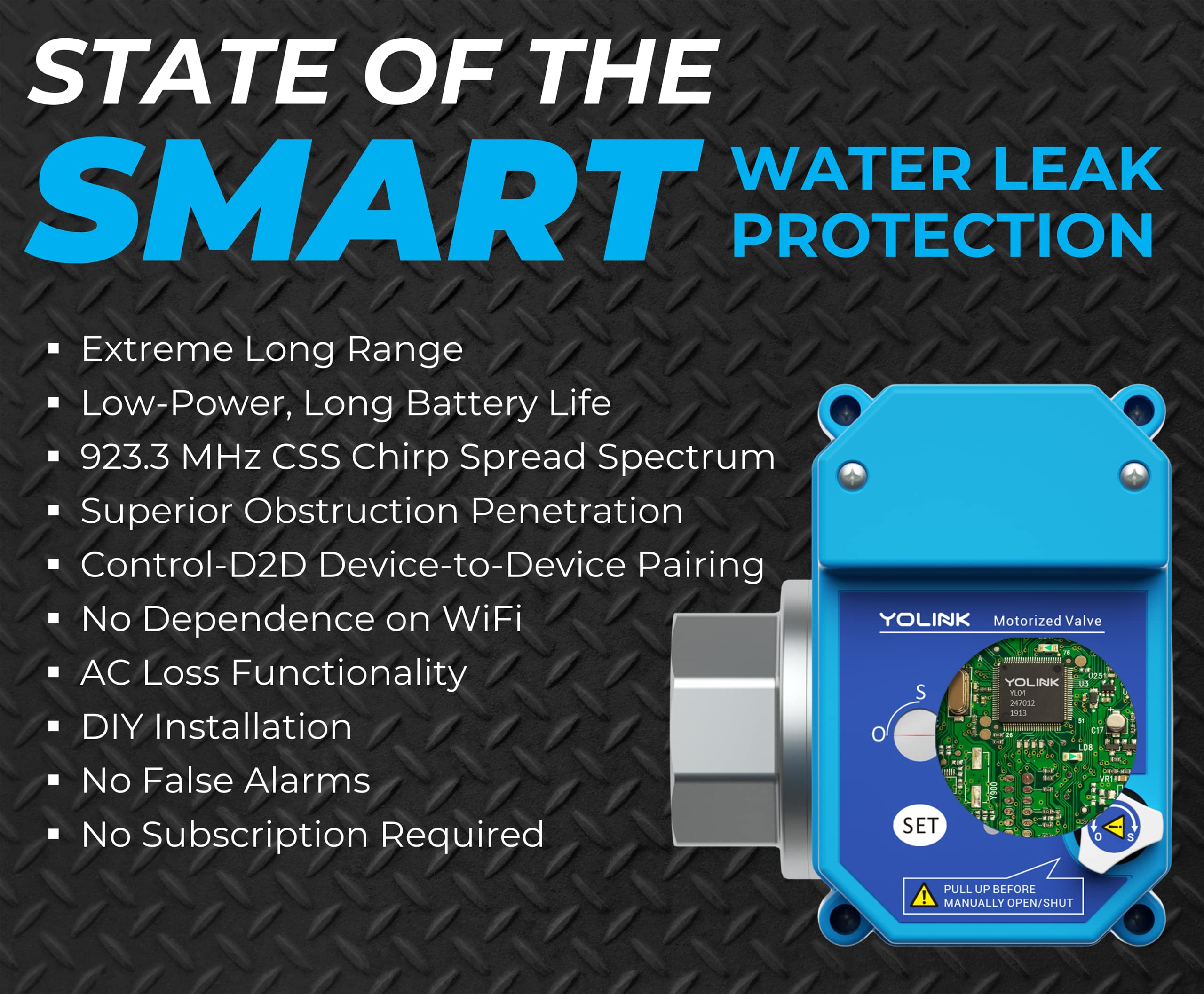 Snapklik.com : YoLink 3/4" Commercial Grade Smart Motorized Stainless Steel Ball Valve LoRa ...