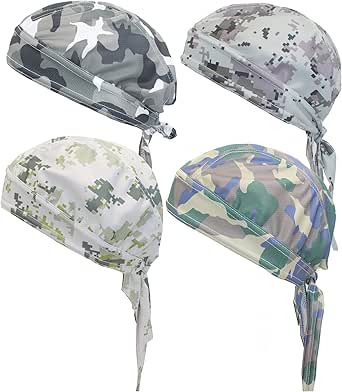 Upsmile Do Rags Men Doo Rags for Motorcycle Biker Durags Men Skull ...