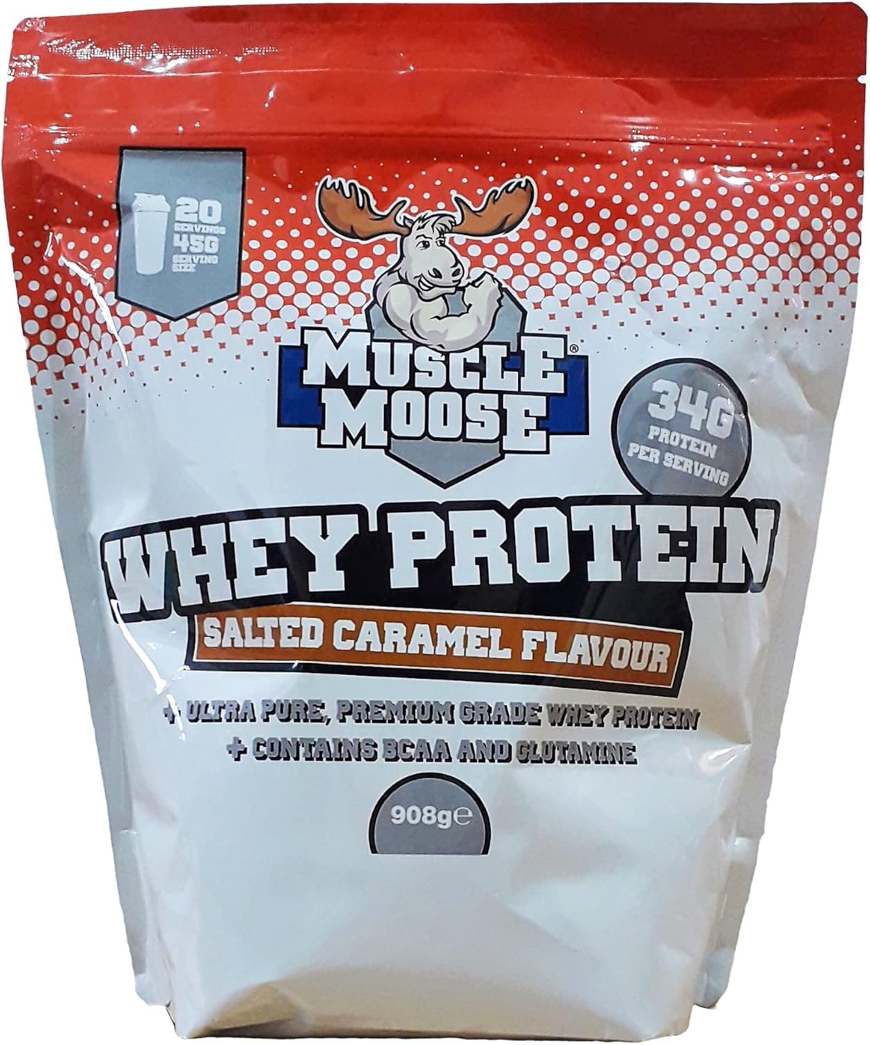 Muscle Moose Whey Protein Powder Salted Caramel Flavour : Amazon.co.uk ...