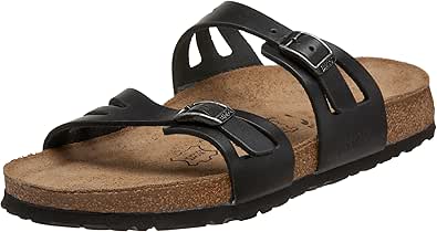 Amazon.com | Birki's Women's Moorea Sandal,Amalfi Black, 39 N EU (US ...