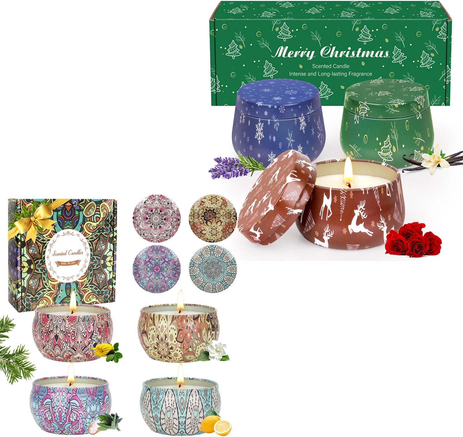 Amazon.com: 7 Pack Candles Gift Set for Women : Health & Household