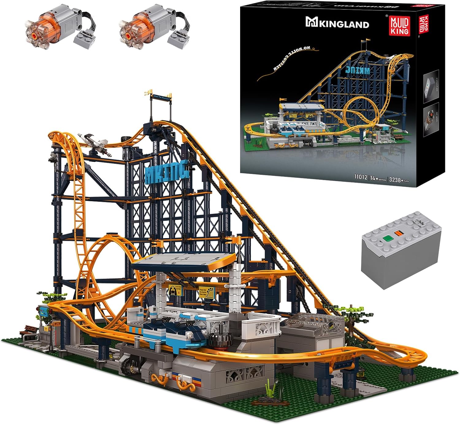 Mould King 11012 Technik Loop Coaster Set (3238 Pieces) Model Kit for ...
