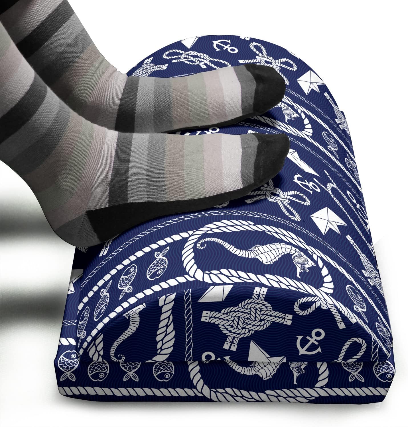 Amazon.com: Lunarable Nautical Foot Rest, Seahorse Vertical Design ...