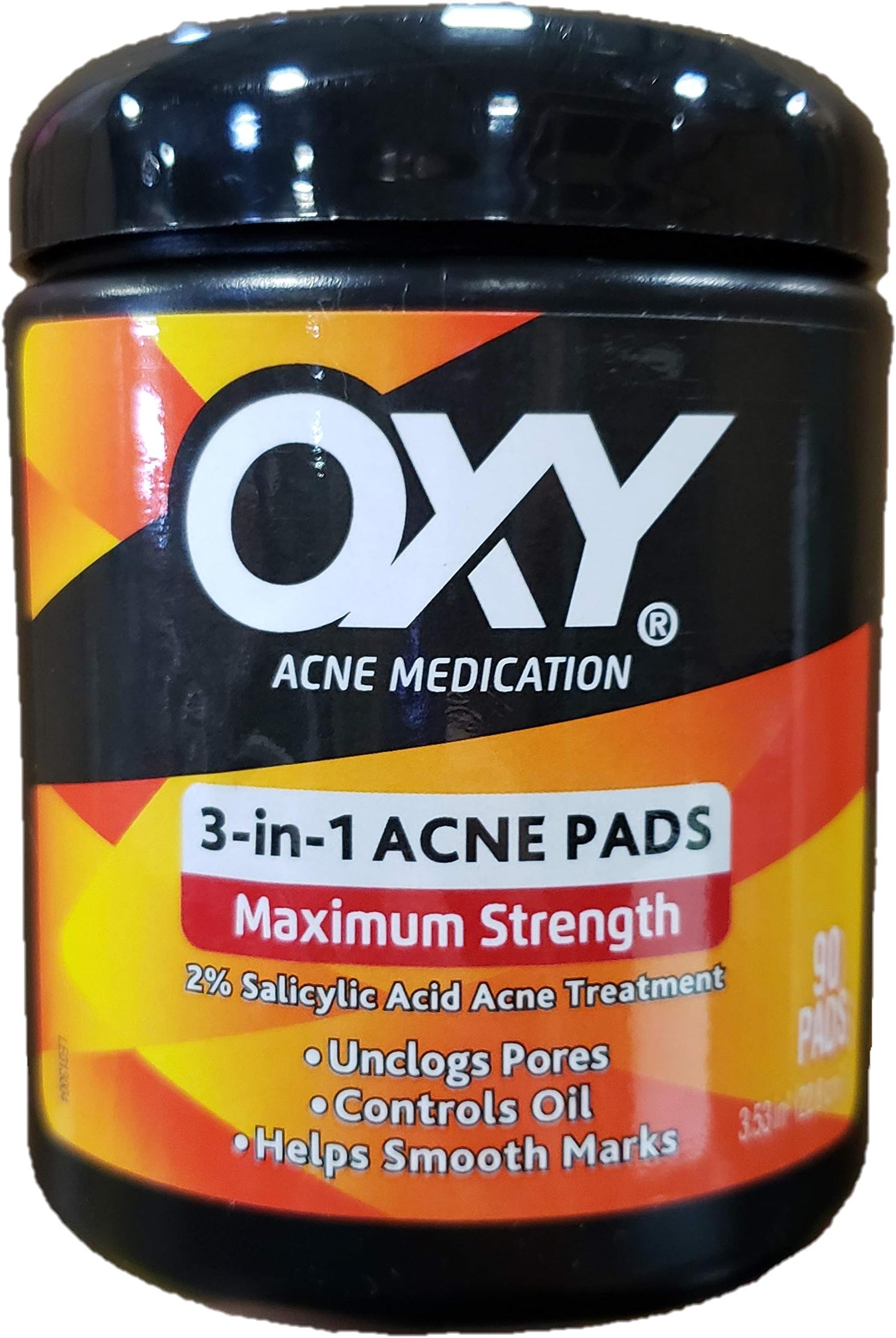 Amazon.com: OXY Maximum Action 3 in 1 Acne Treatment Pads, 90 count ...