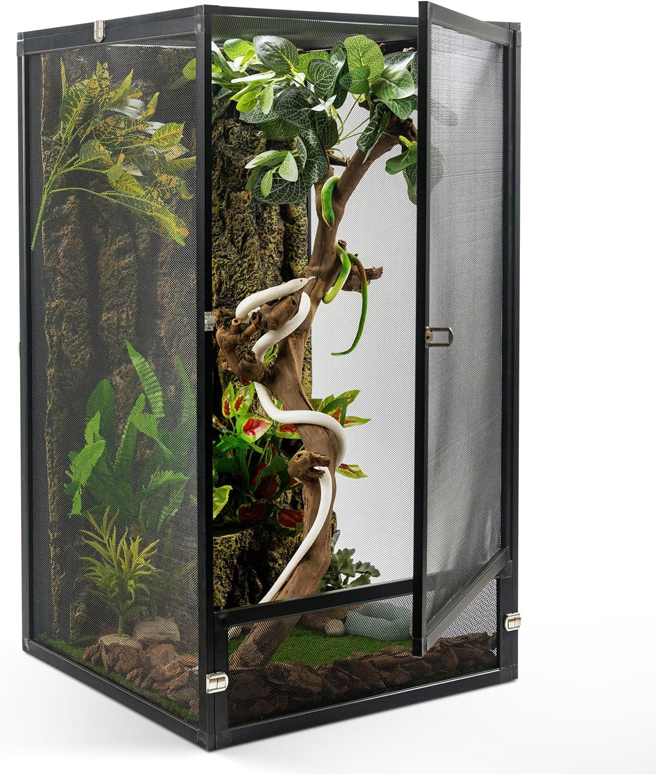 Amazon.com : Zoo Med ReptiBreeze Open Air Screen Cage, Medium, 16 x 16 ...