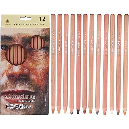 Dark Tone Skin Pencils Perfect Coloured Pencils Set For Adults and ...