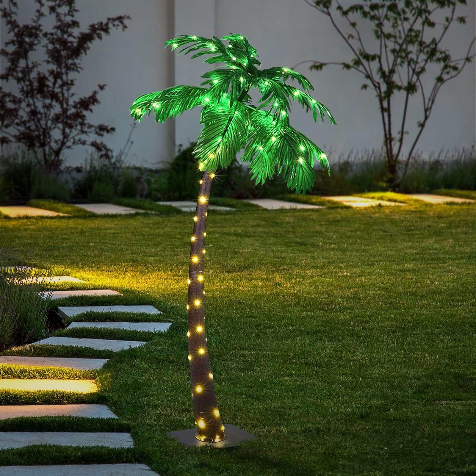 Amazon.com: Lighted Eucalyptus Tree 5FT 162 LED Artificial Tree for ...