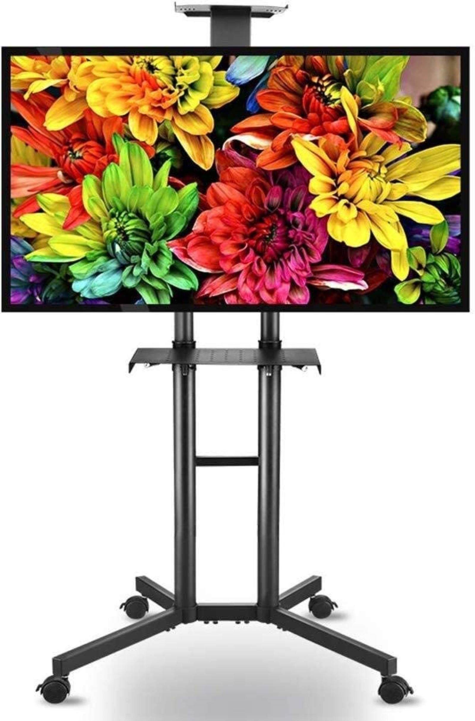 Buy Universal Table top TV Stand Mobile TV Trolley Stand With Lockable ...