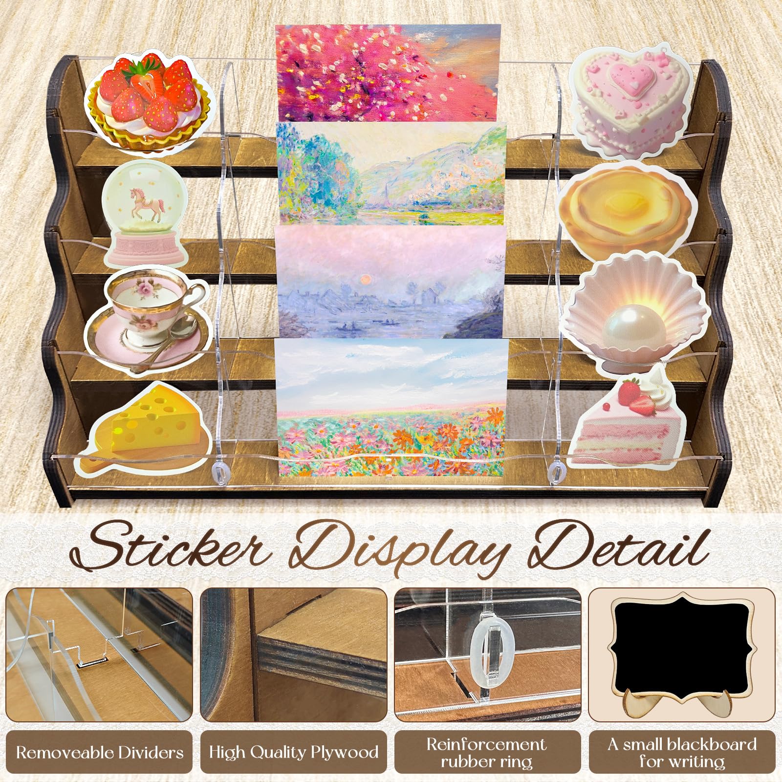 Snapklik.com : Sticker Display Stand, Greeting Card Display Stand For ...