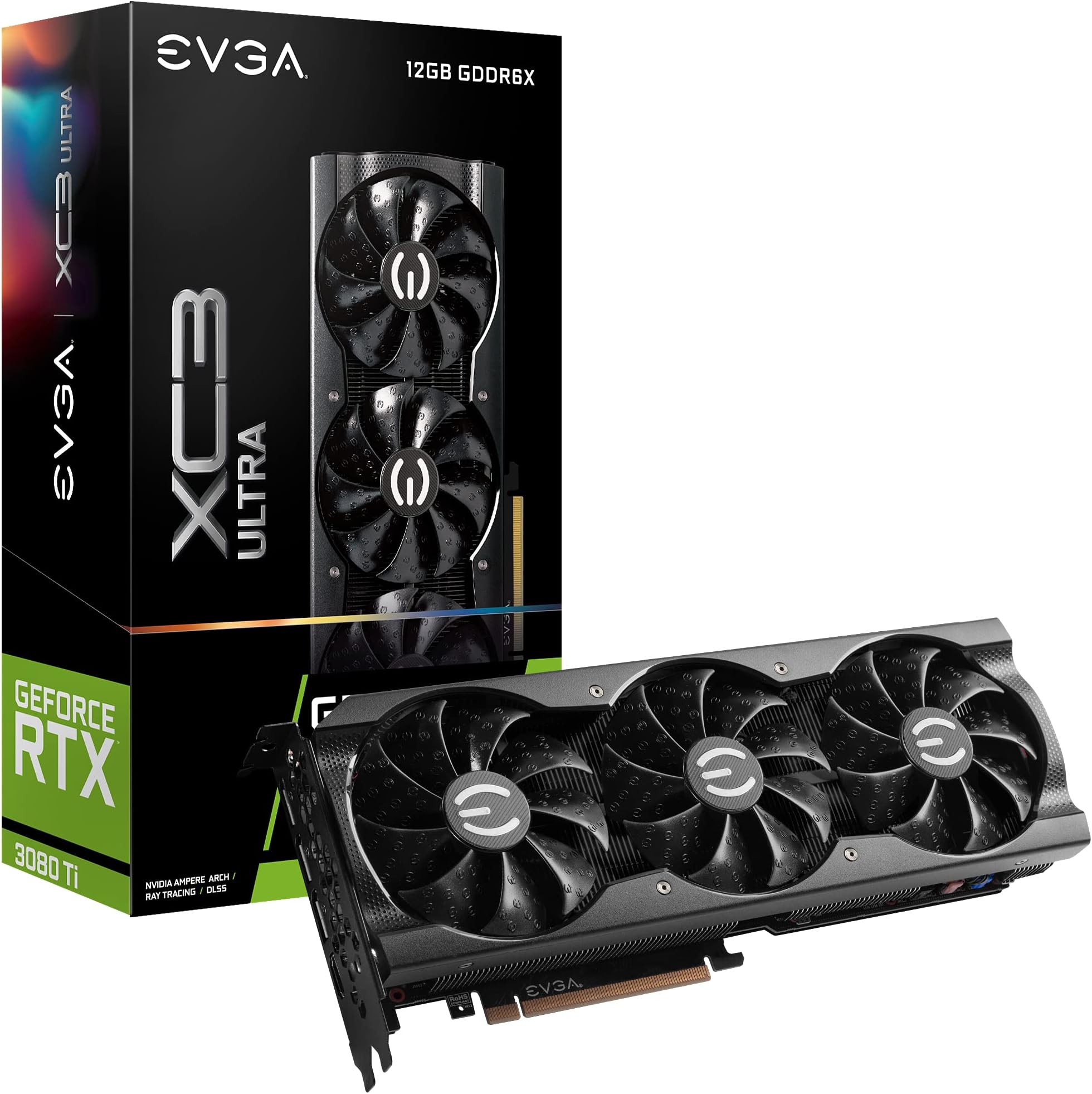 Amazon.com: EVGA GeForce RTX 3080 Ti XC3 Ultra Gaming, 12G-P5-3955-KR ...