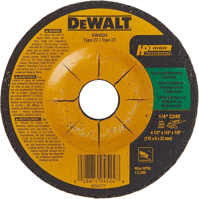 Abrasive Wheels & Discs Feccile 100mm 4in Wheel Grinding Disc Masonry ...