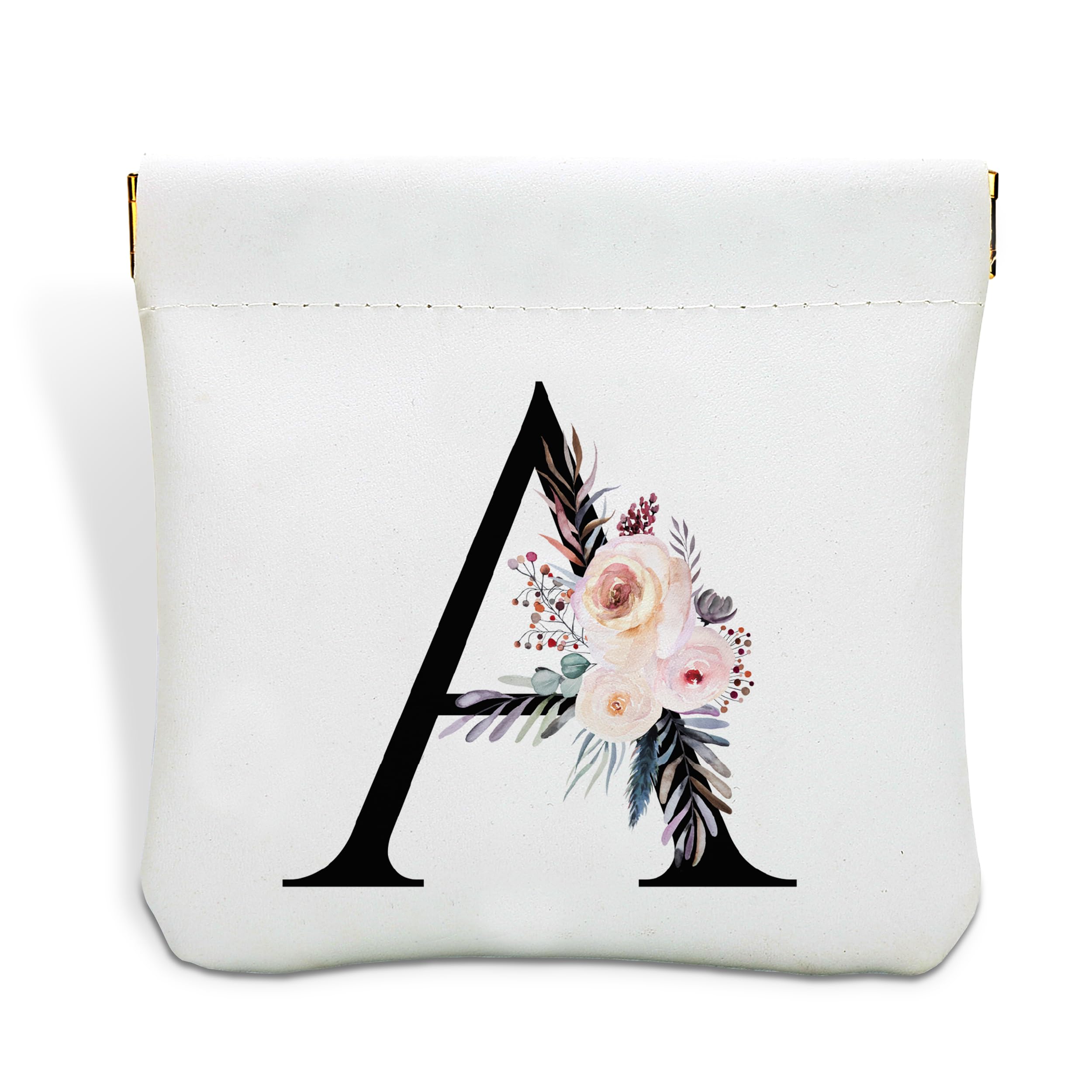 Amazon.com: Personalized Initial Letter A Pouches for Purse, Travel ...
