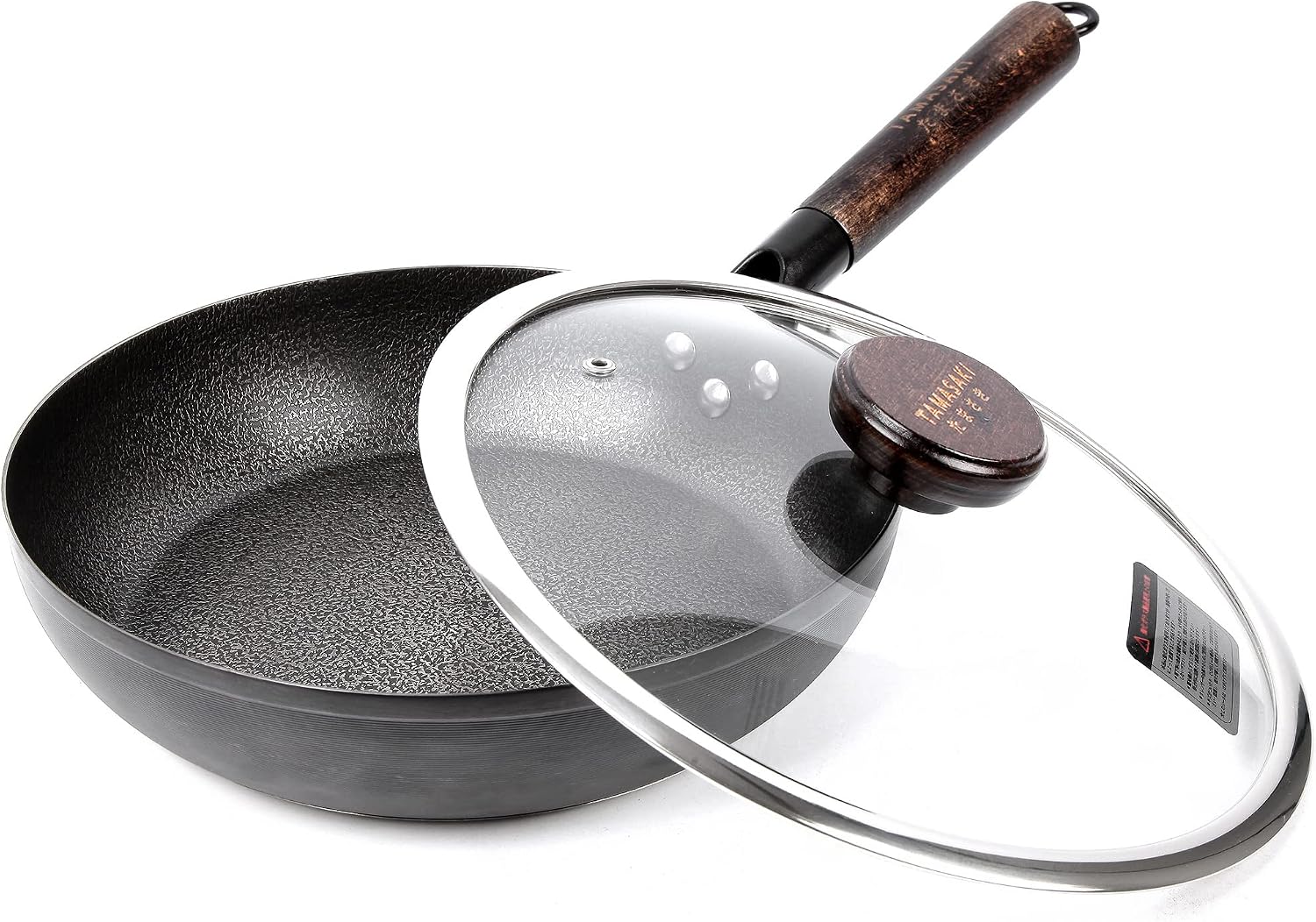 Amazon.com: TAMASAKI Wok Pan 10" Woks and Stir Fry pans Carbon Steel ...