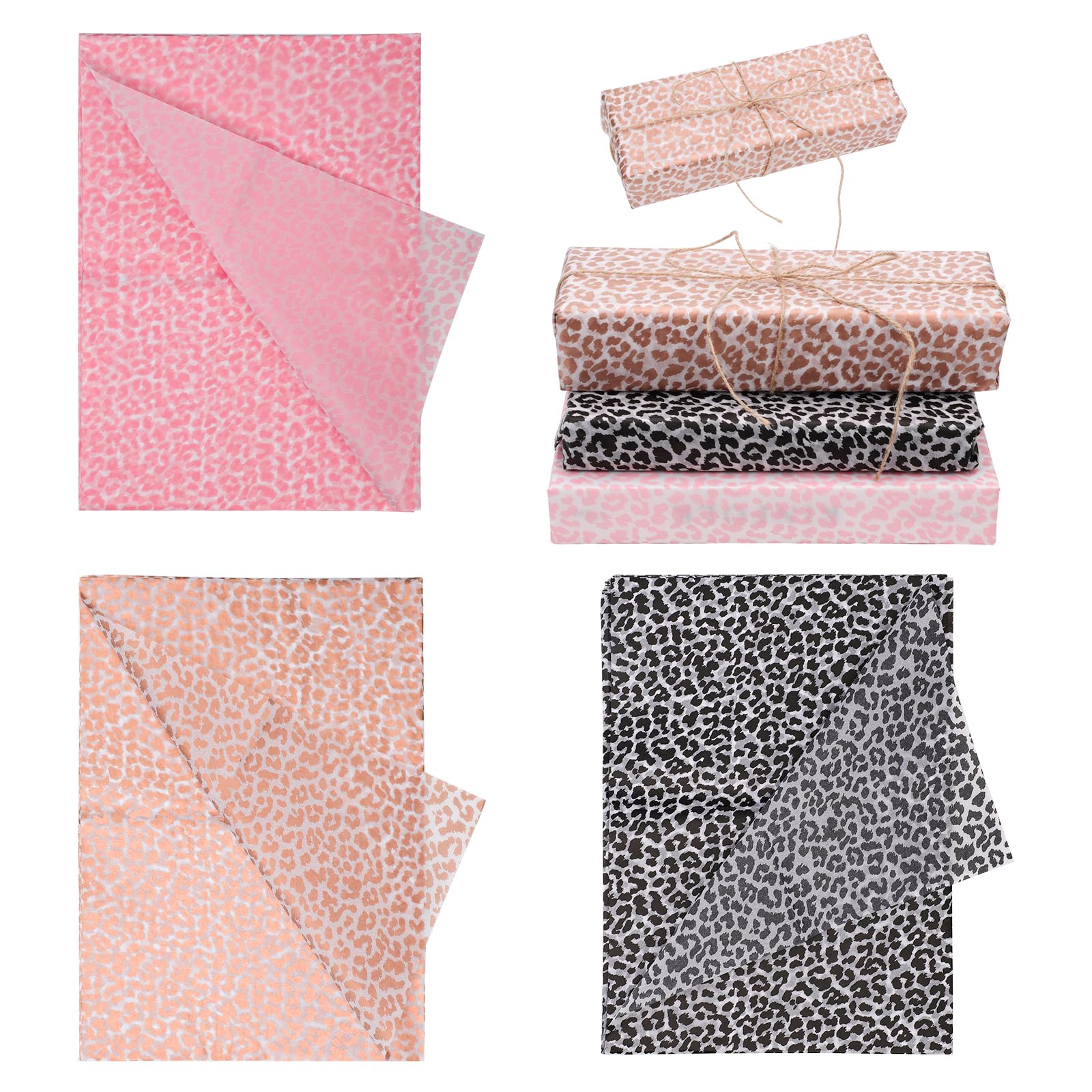 30 Sheets Leopard Tissue Paper, 19.68x27.56 Inch Cheetah Print Tissue ...