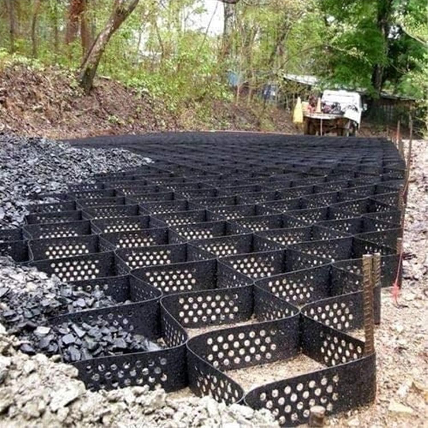 Amazon.com: MOIUBYW 2/4 Inch Thick Gravel Stabilizer Grid 3ft/ 6ft ...