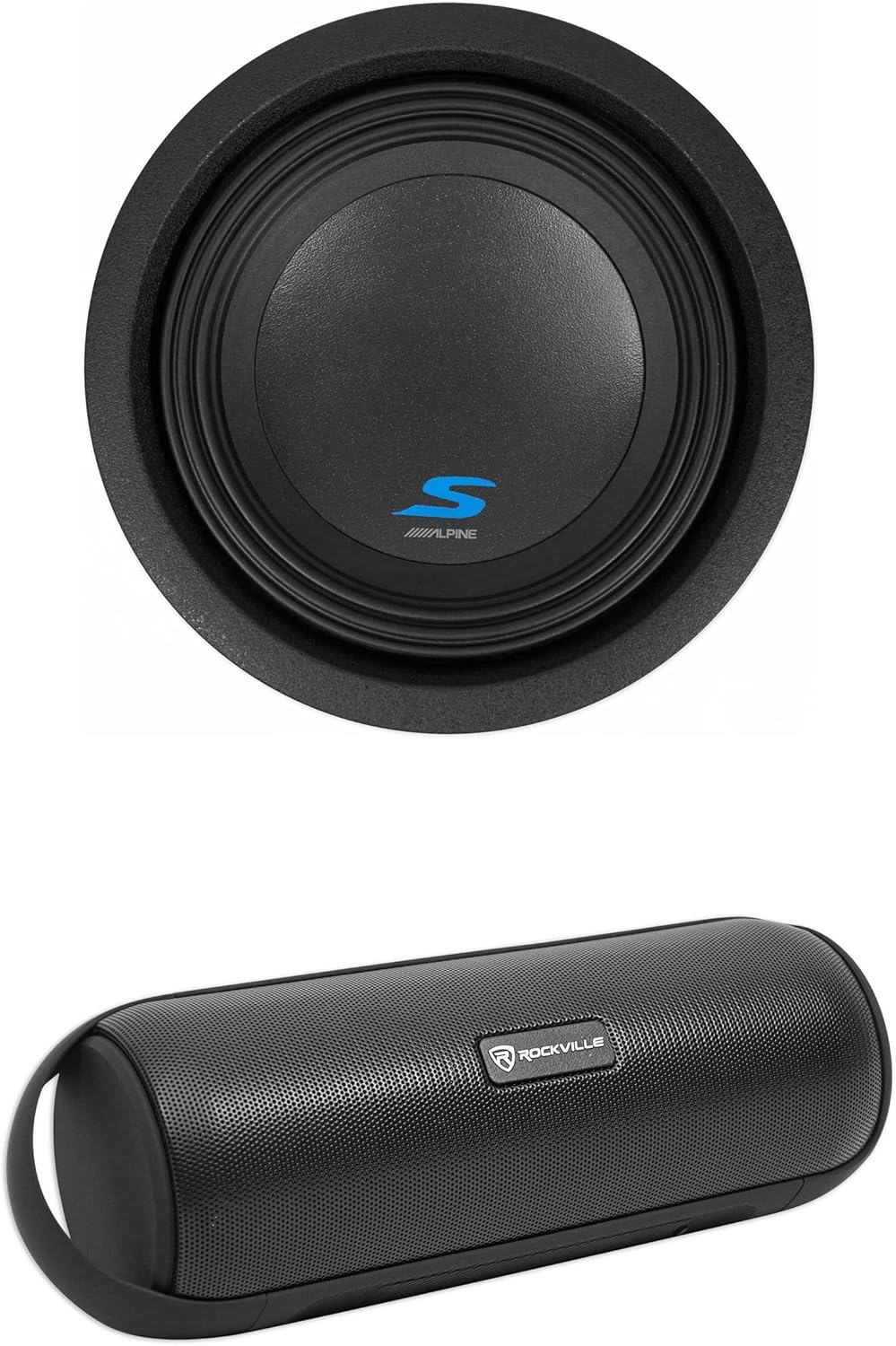 Amazon.com: Alpine S-W8D4 8" 900w Car Audio Subwoofer DVC Dual 4-Ohm ...