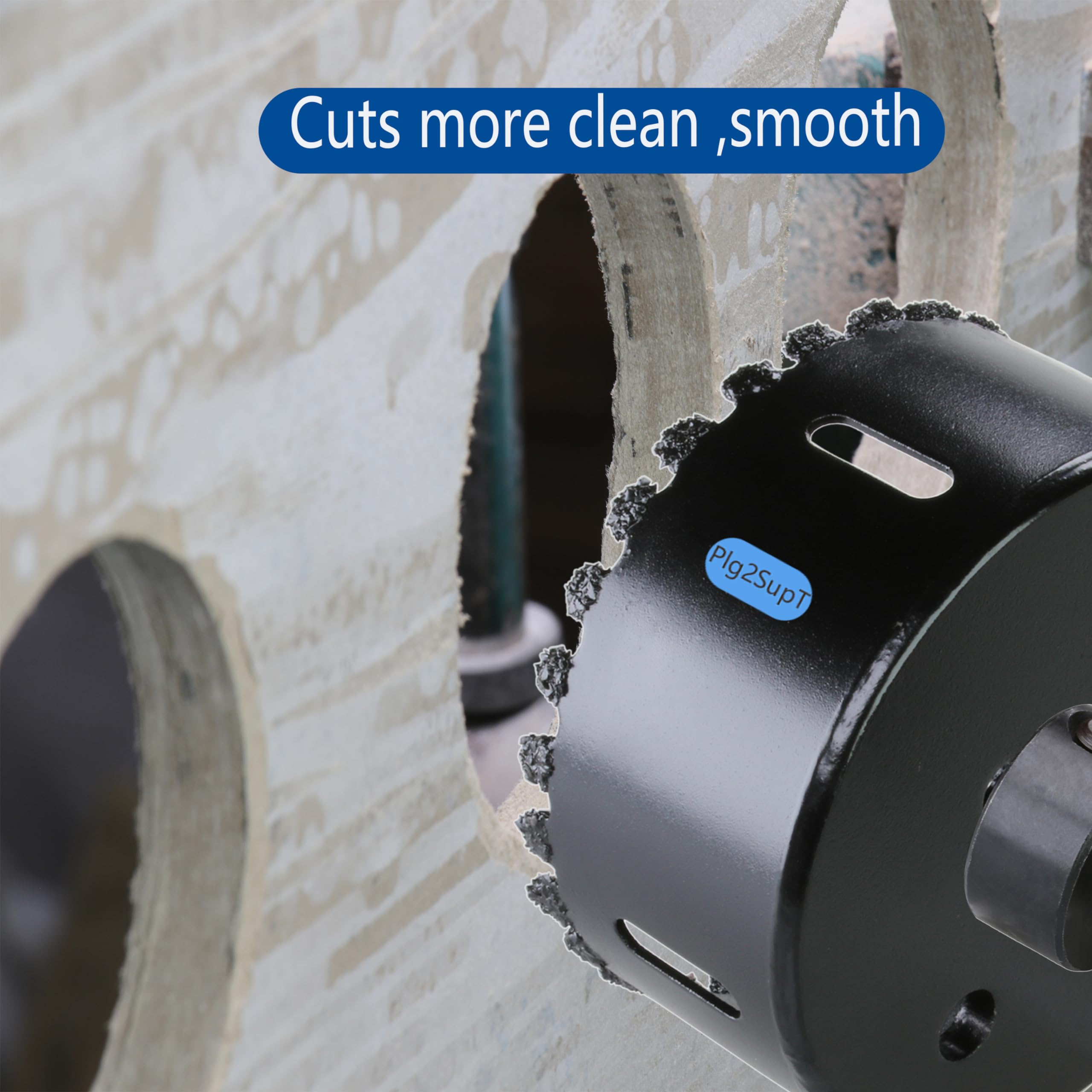 Snapklik.com : 1-1/2 Inch Carbide Grit Hole Saw Cutter For Hardy Plank ...