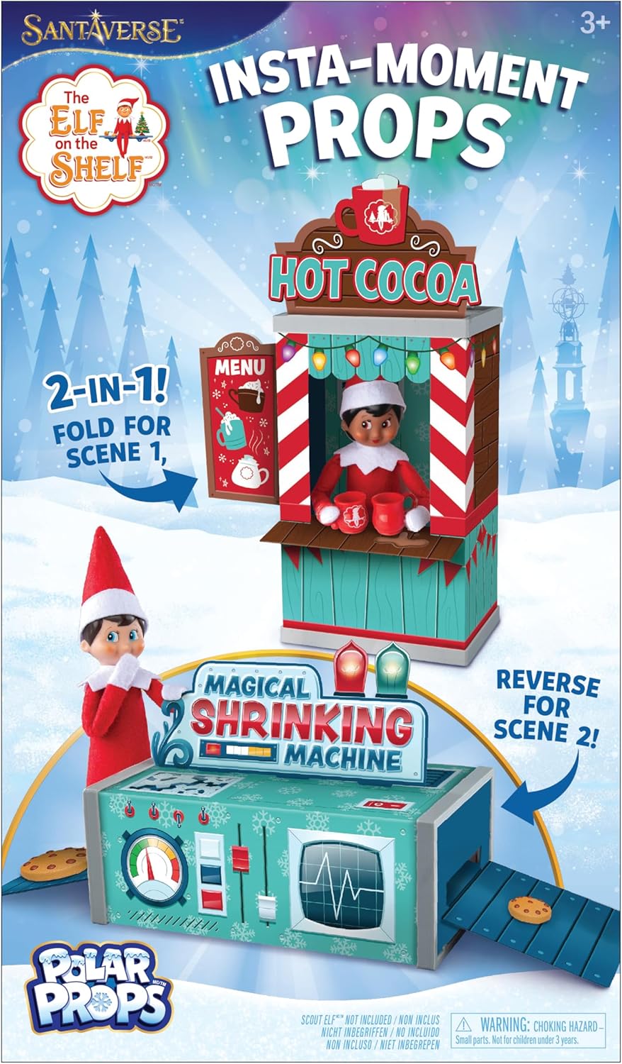 Amazon.com: The Elf on the Shelf Insta-Props 2-in-1 Scene Kit with ...