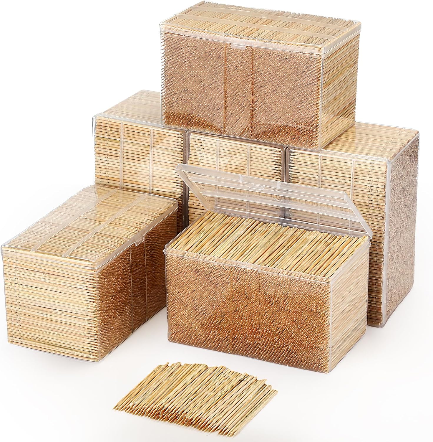 Amazon.com | Jerify 15000 Pieces Bamboo Toothpicks Bulk for Teeth ...