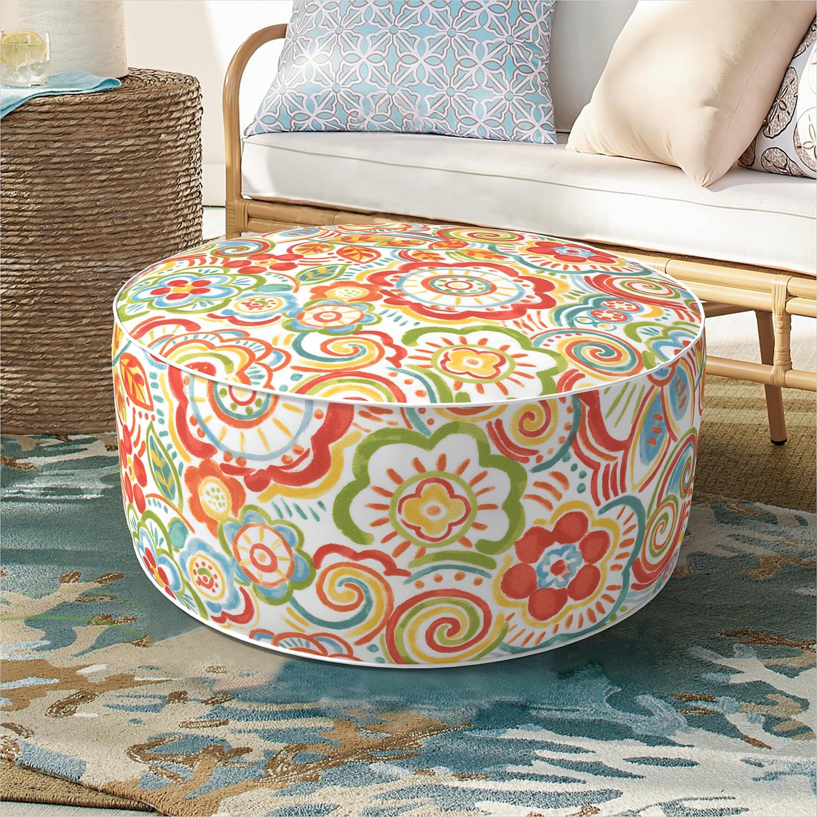 Amazon.com : DYTXIII Inflatable Ottoman Stool D21 xH9 for Outdoor ...
