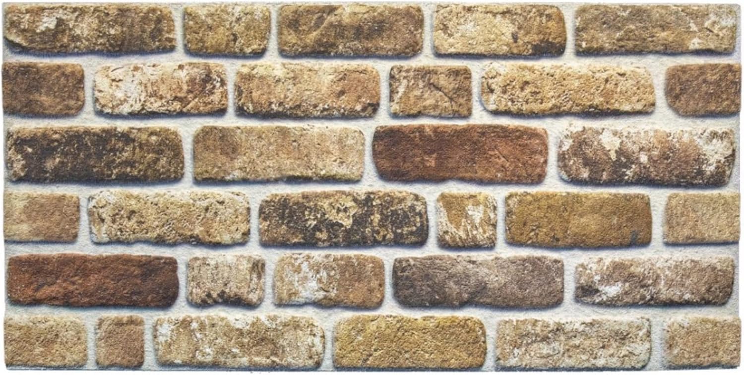 Amazon.com: Dundee Deco 3D Wall Panels Brick Effect - Cladding, Light ...