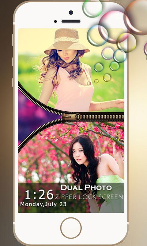 Dual Photo Zip Lock Screen - App on Amazon Appstore