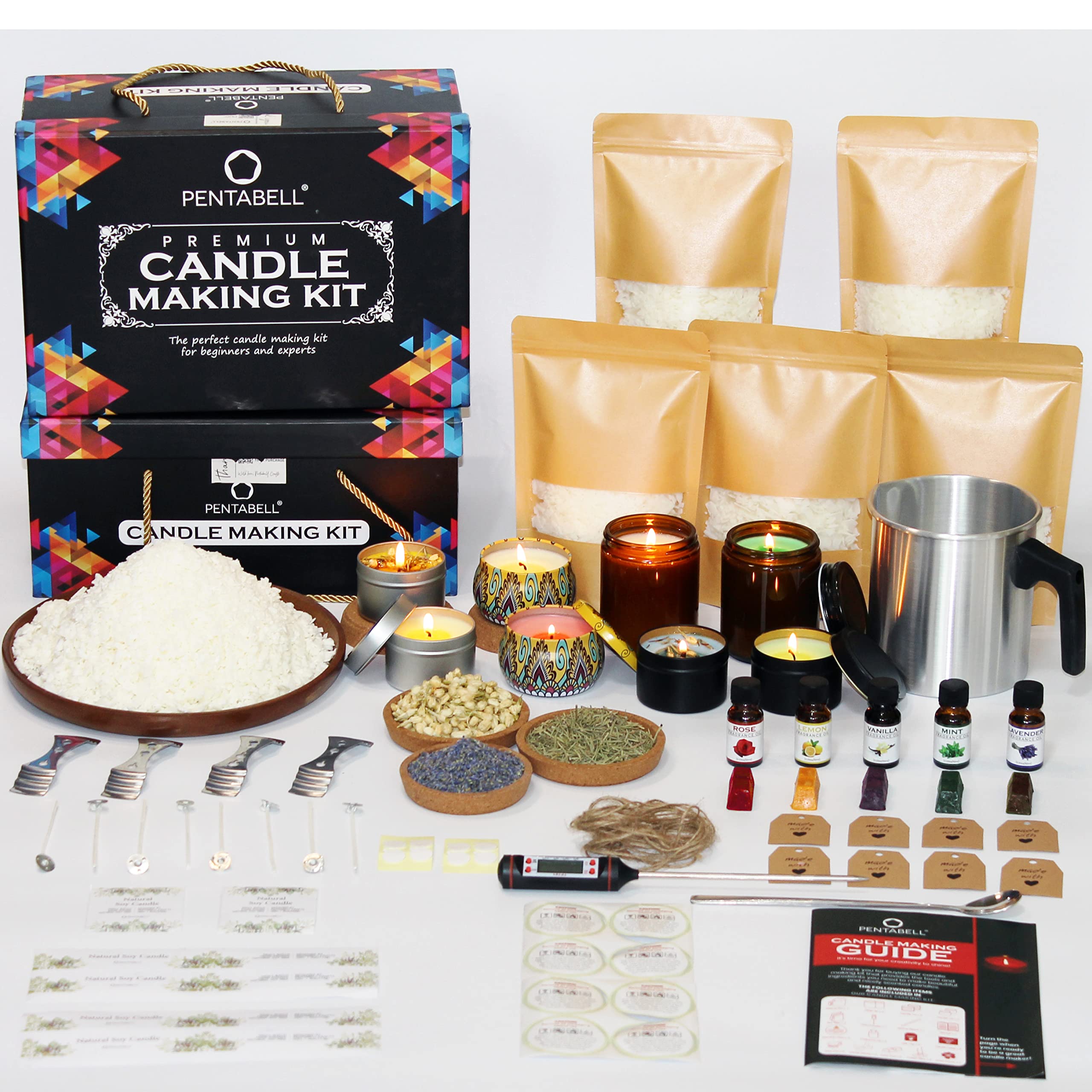 Premium Candle Making Kit, Complete DIY Starter Set, Perfect for Both ...