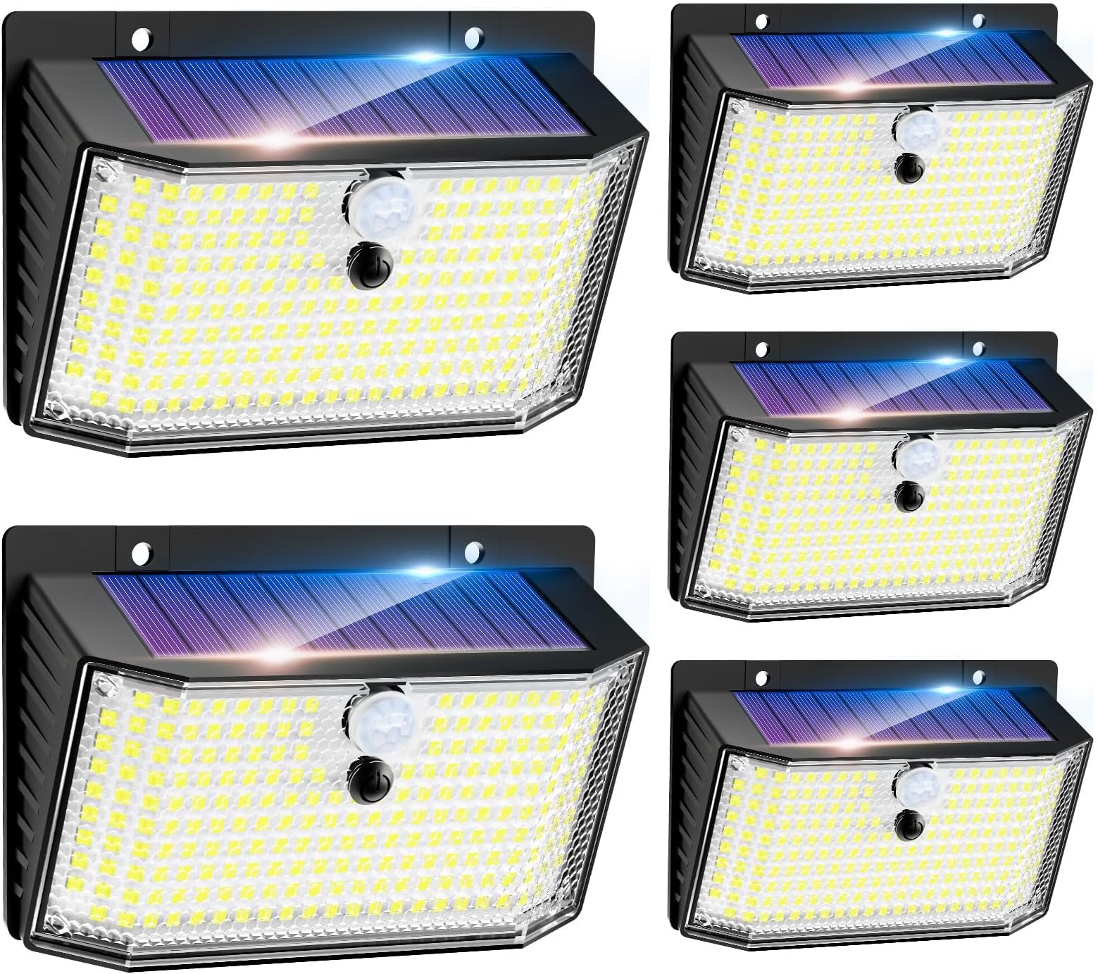 HETP Solar Lights Outdoor, 46 LED Solar Motion Sensor Security Lights ...