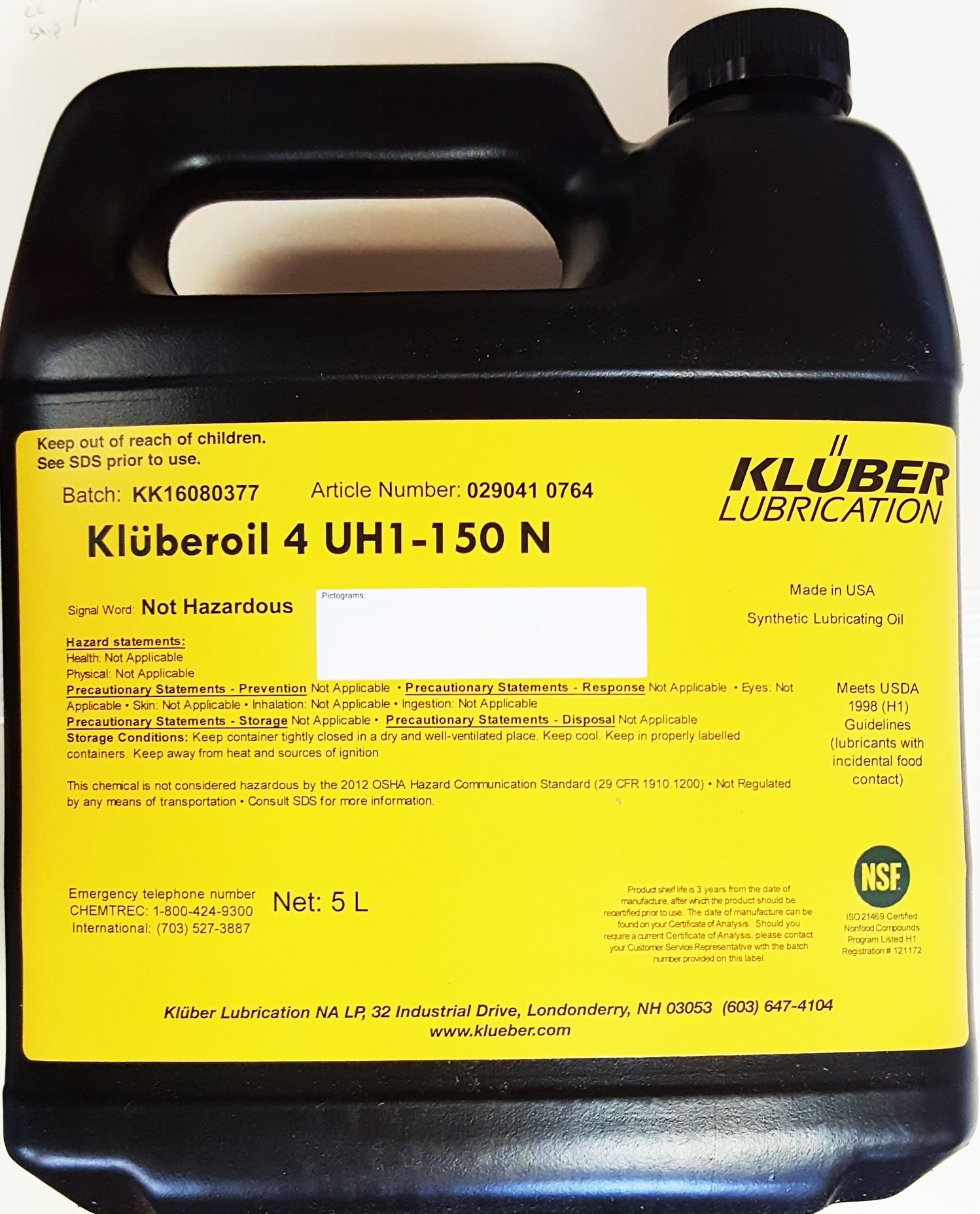 4 Uh1 150n Synthetic Gear Oil 1x5l Container | Desertcart SINGAPORE