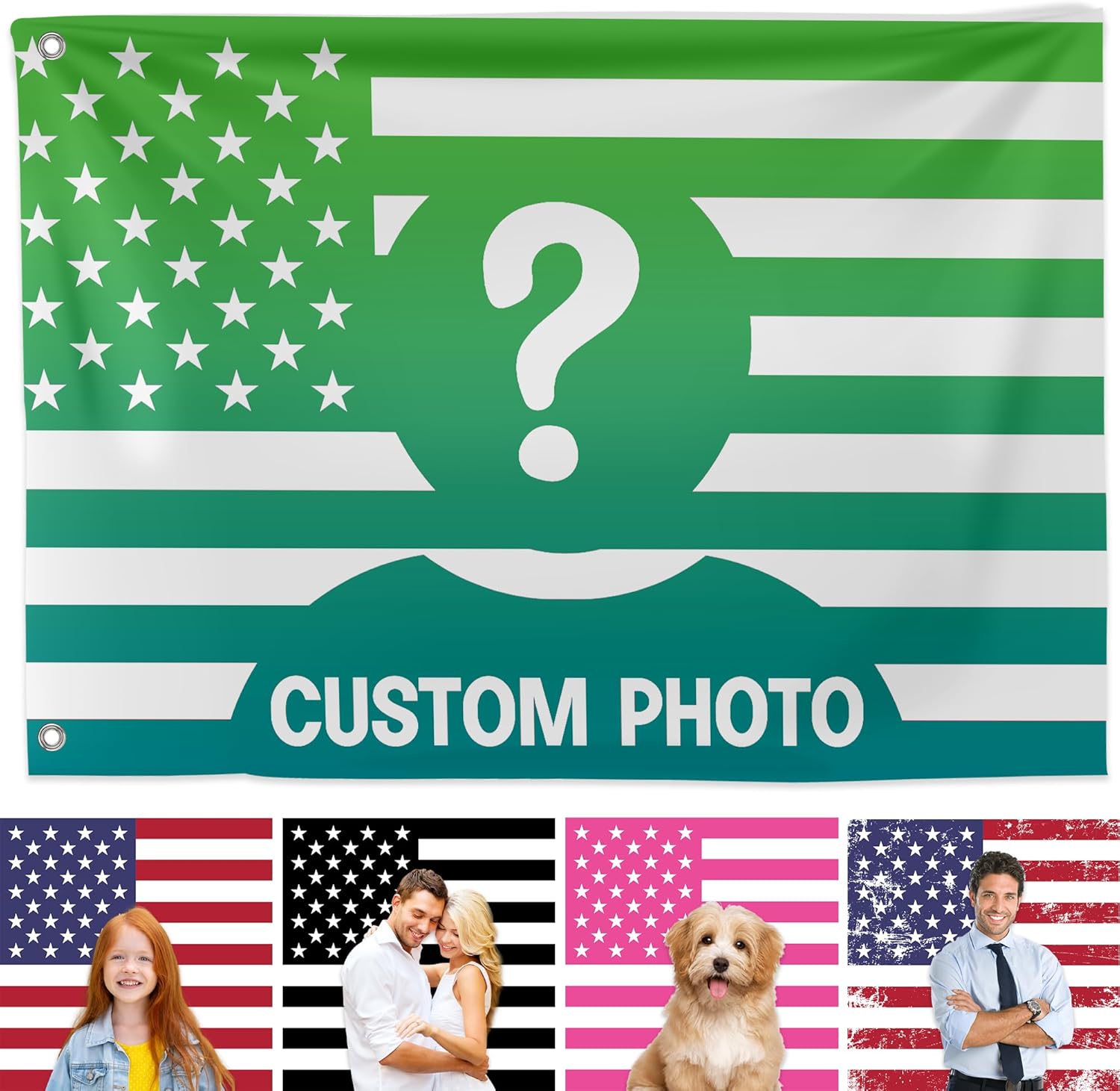 Amazon.com: Custom Flag (1x1.5FT to 5x8FT) by BCB Print for Business ...