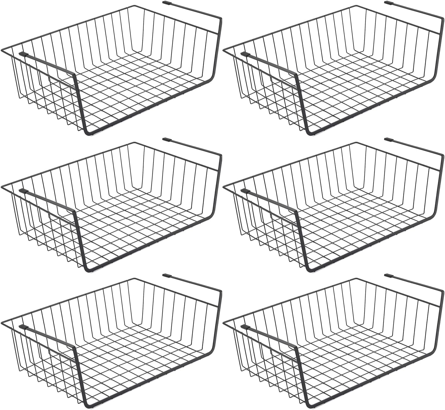 Amazon.com - GENIYA Under Shelf Basket, 6PCS Hanging Storage Basket for ...