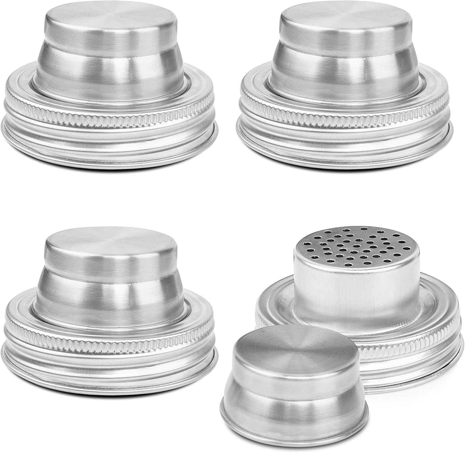 Amazon.com: Mason Jar Shaker Lids, Shaker Top for Regular Mason Jar, 4 ...