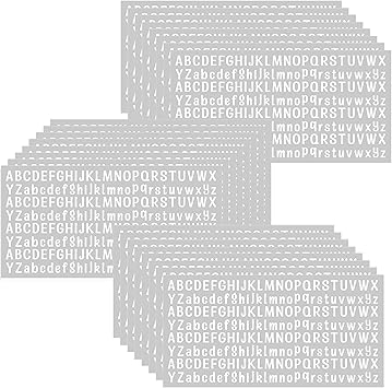 Amazon.com: NATZERAT 4160 Pieces 20 Sheets0.5 Small Letter Stickers,1/2 ...