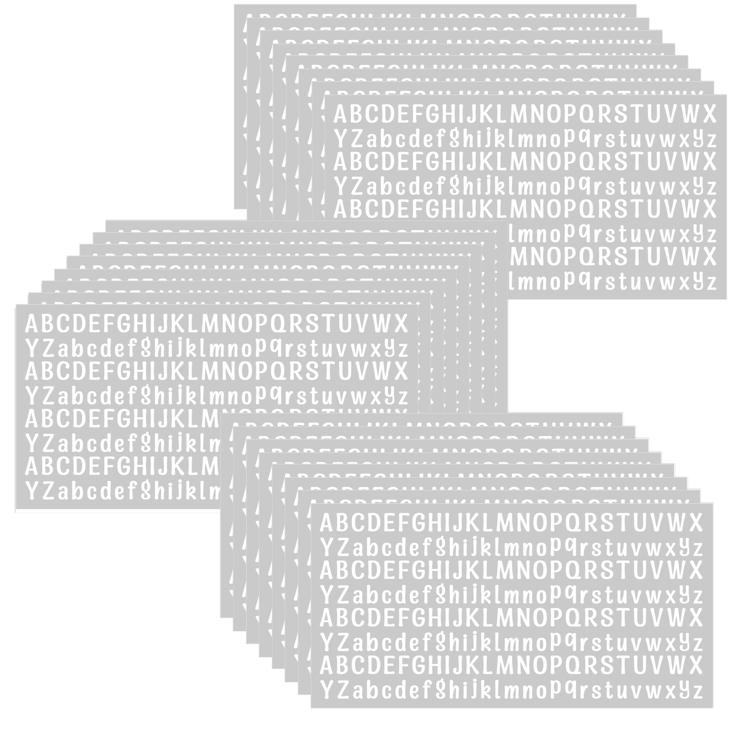 Amazon.com: 4160 Pieces 20 Sheets Letter Stickers,1/2" Mailbox Sticker ...