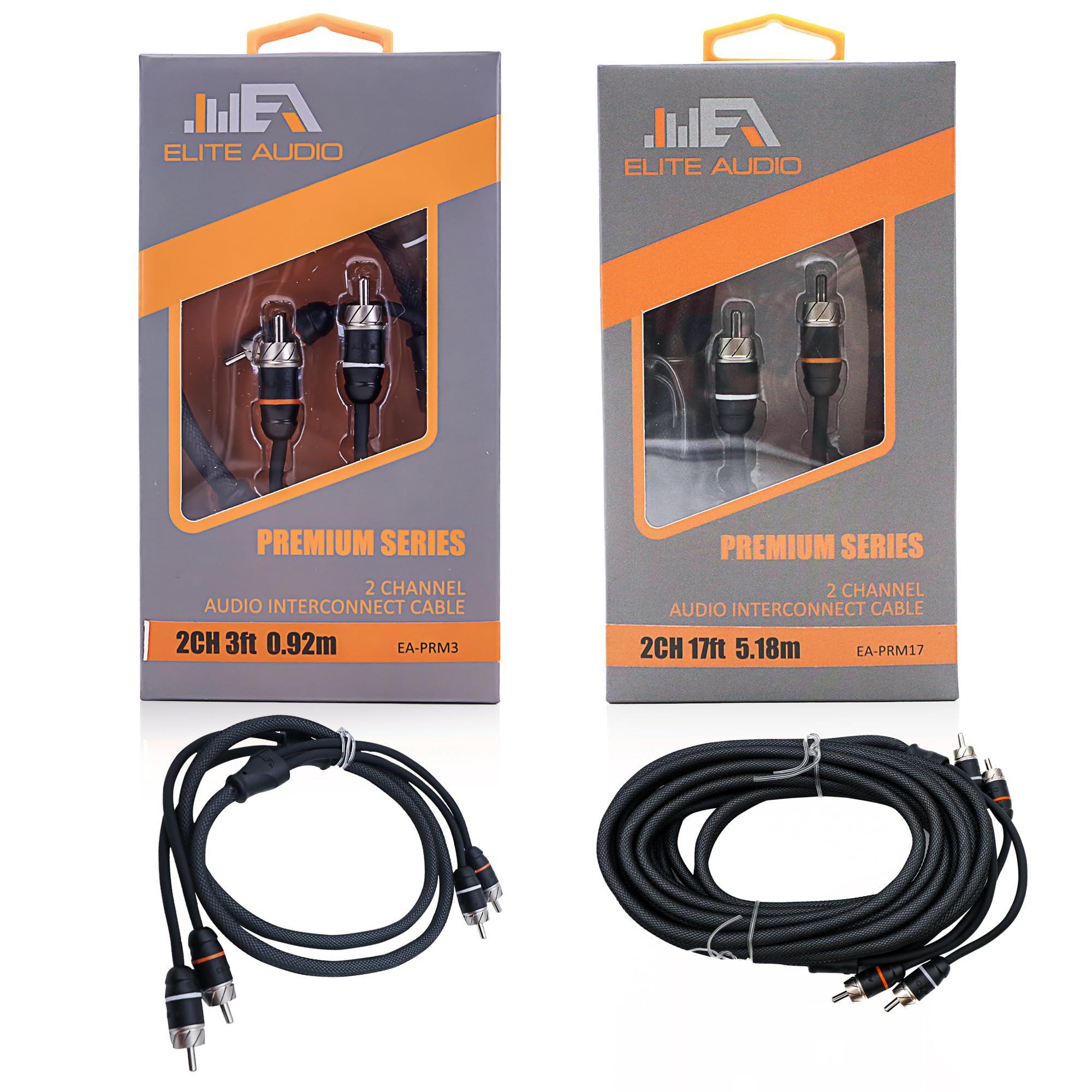 Amazon.com: Elite Audio Premium Series RCA Cable Bundle for Equalizer ...