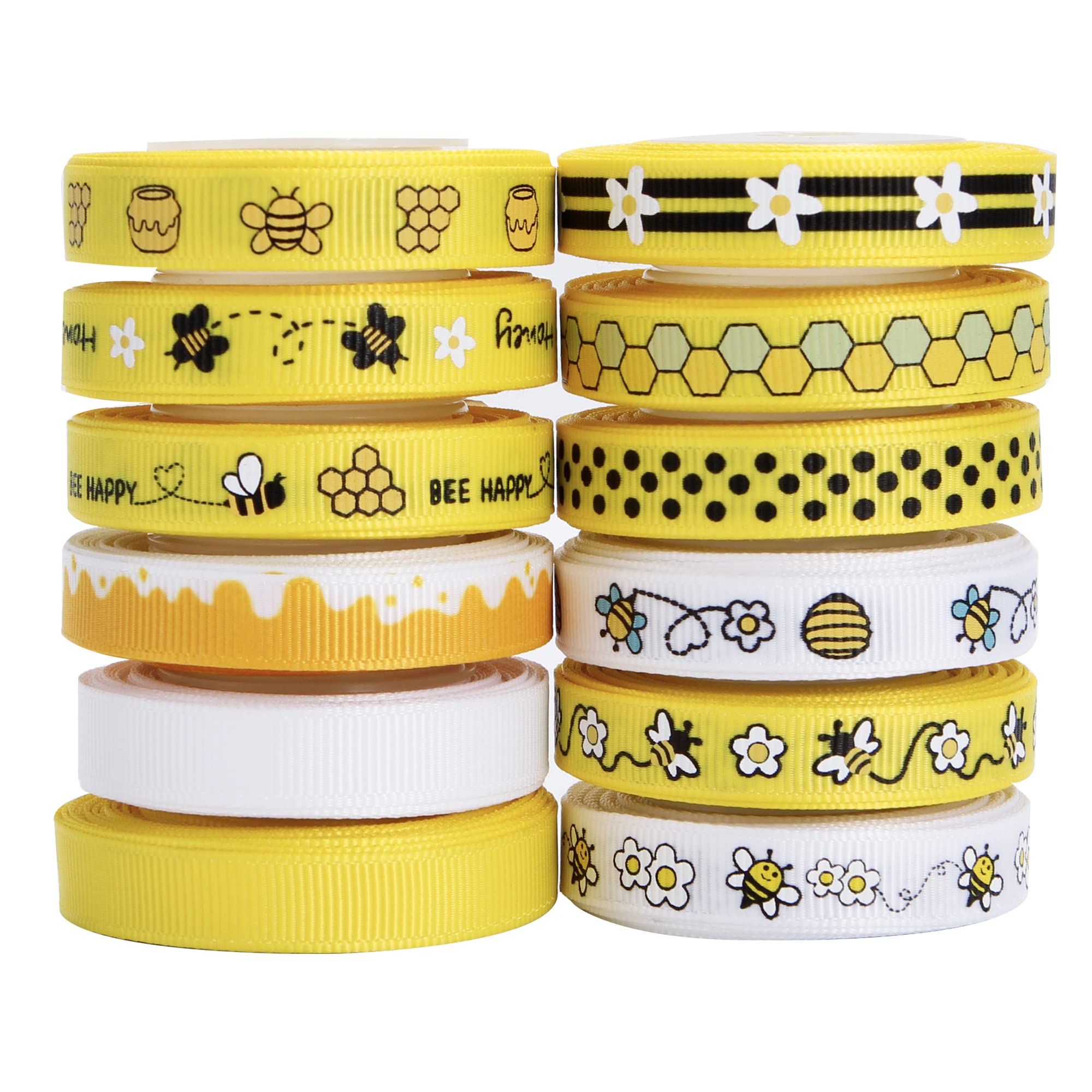 Snapklik.com : VATIN Bee Grosgrain Ribbons 3/8 Inch X 180Fts