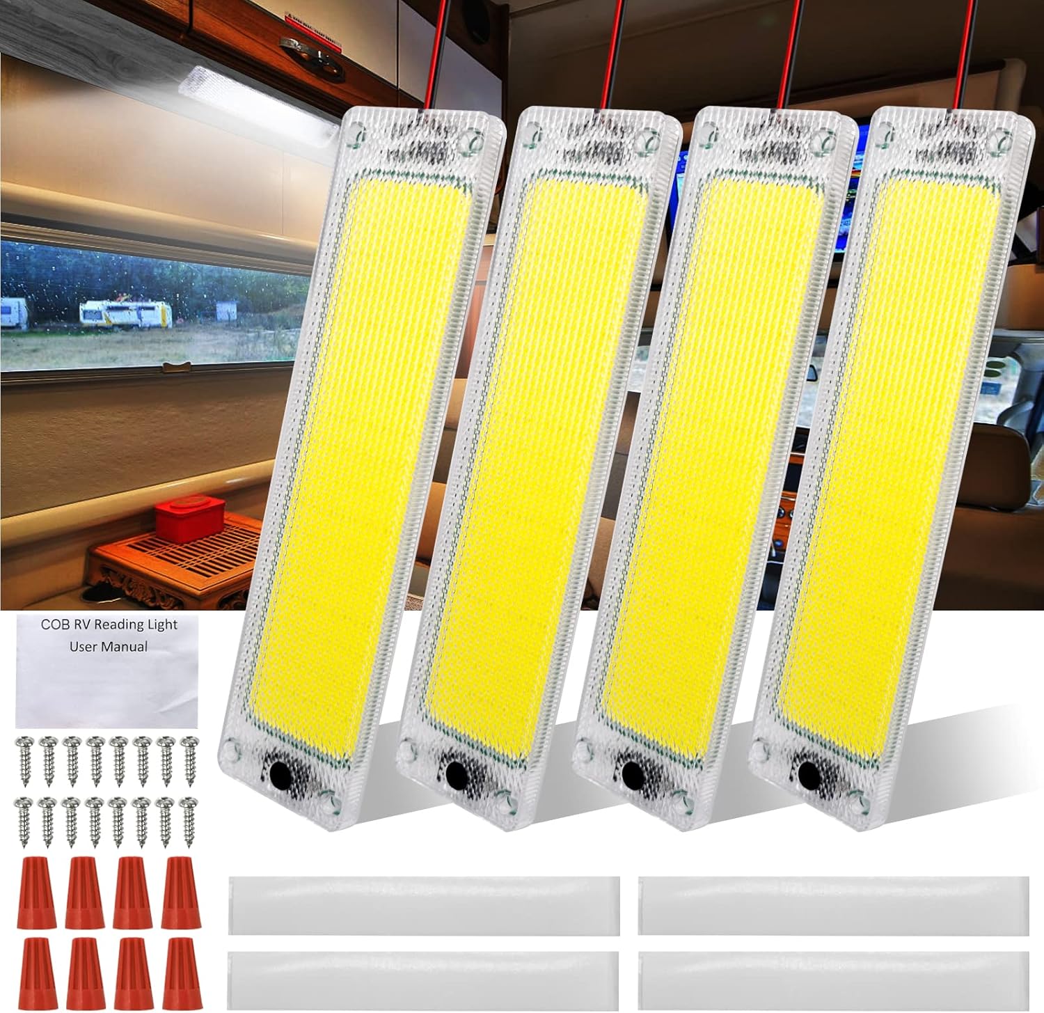 Amazon.com: HCDCARLGT 12V LEDs Light Strip Ultra Bright Premium COB ...