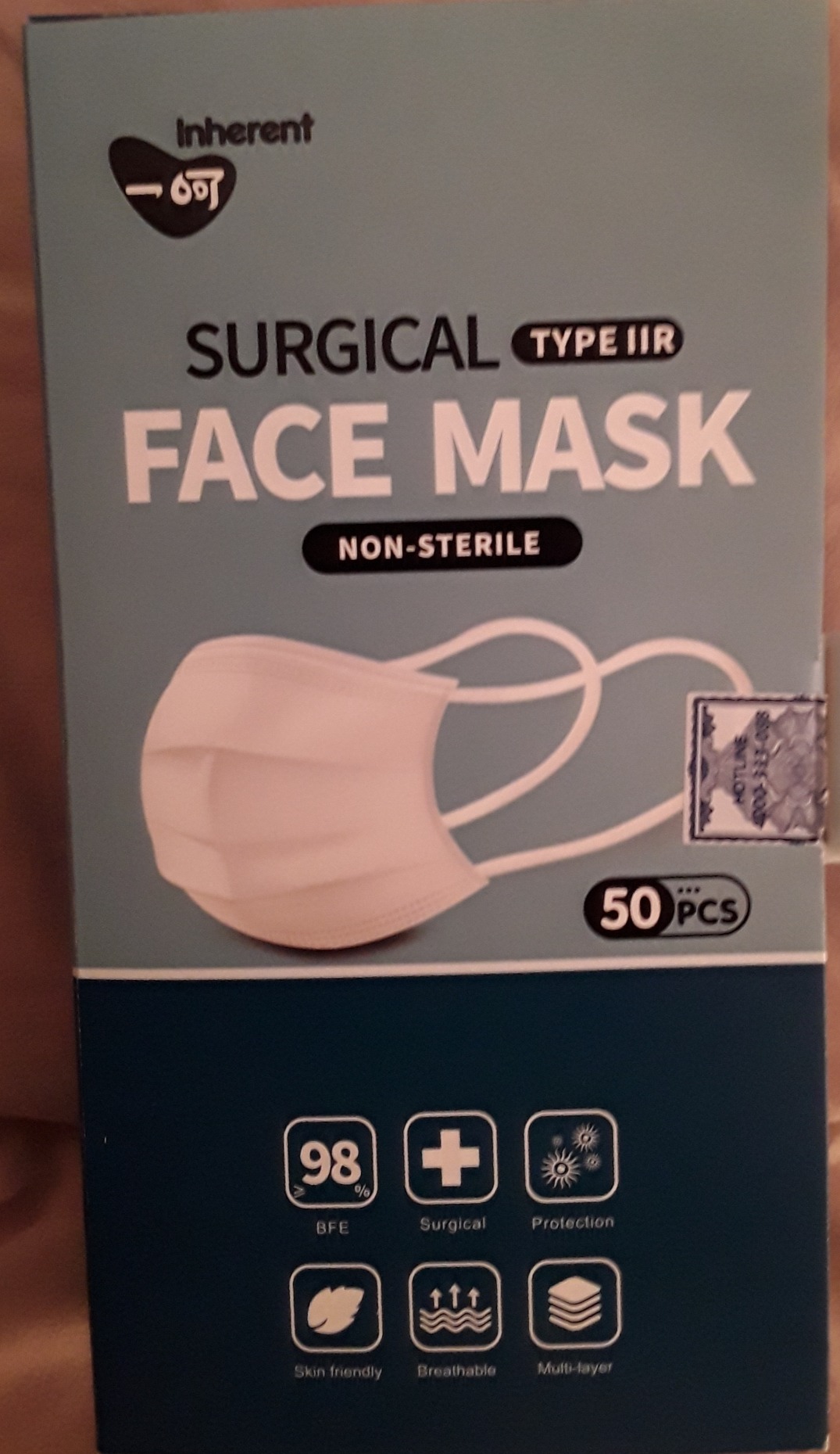 Hismer 50 Type IIR 3Ply Face Masks, Surgical Grade Medical Grade ...