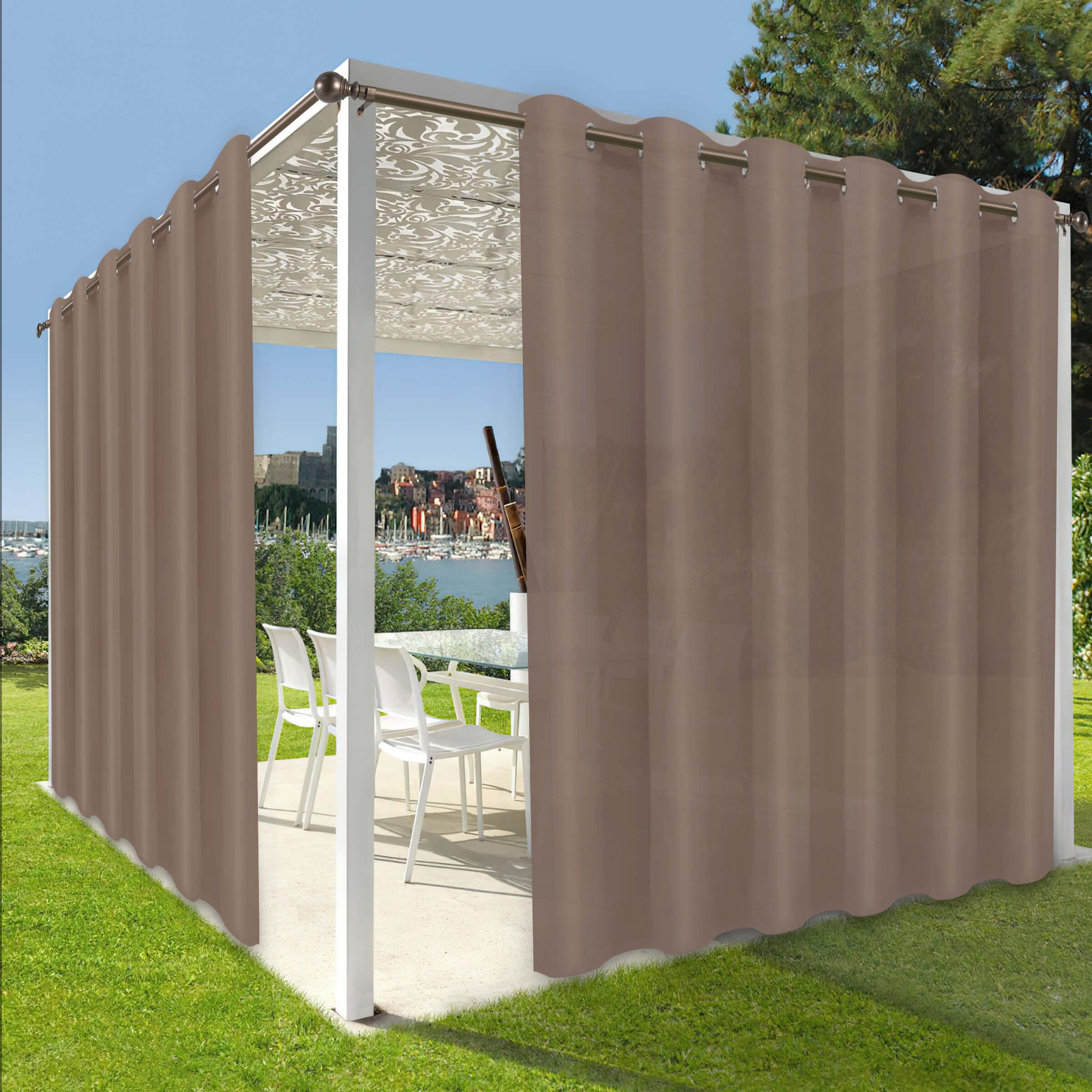 Amazon.com: OutdoorLines Waterproof Indoor Outdoor Curtains for Patio ...